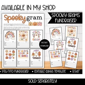 Boo Gram Fundraiser Flyer Template for School Order Form, Fall ...