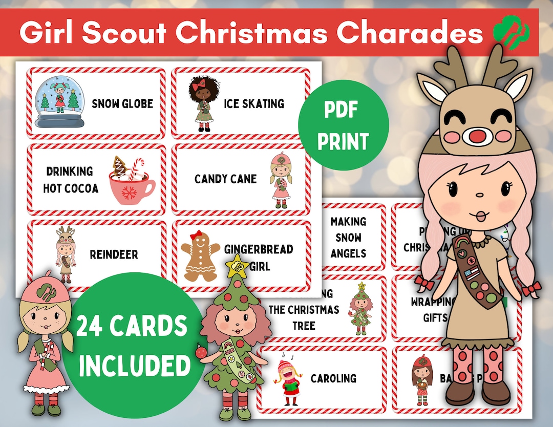 Girl Scout Christmas Holiday Game Activity, GS Holiday Activities Craft ...