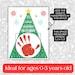 Christmas Tree Poem Handprint Craft Art Printable, DIY Holiday Xmas ...