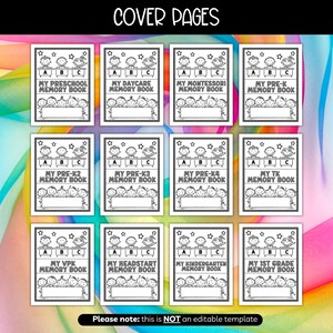 Preschool End of Year Memory Book Printable, TK Pre-k VPK Headstart ...