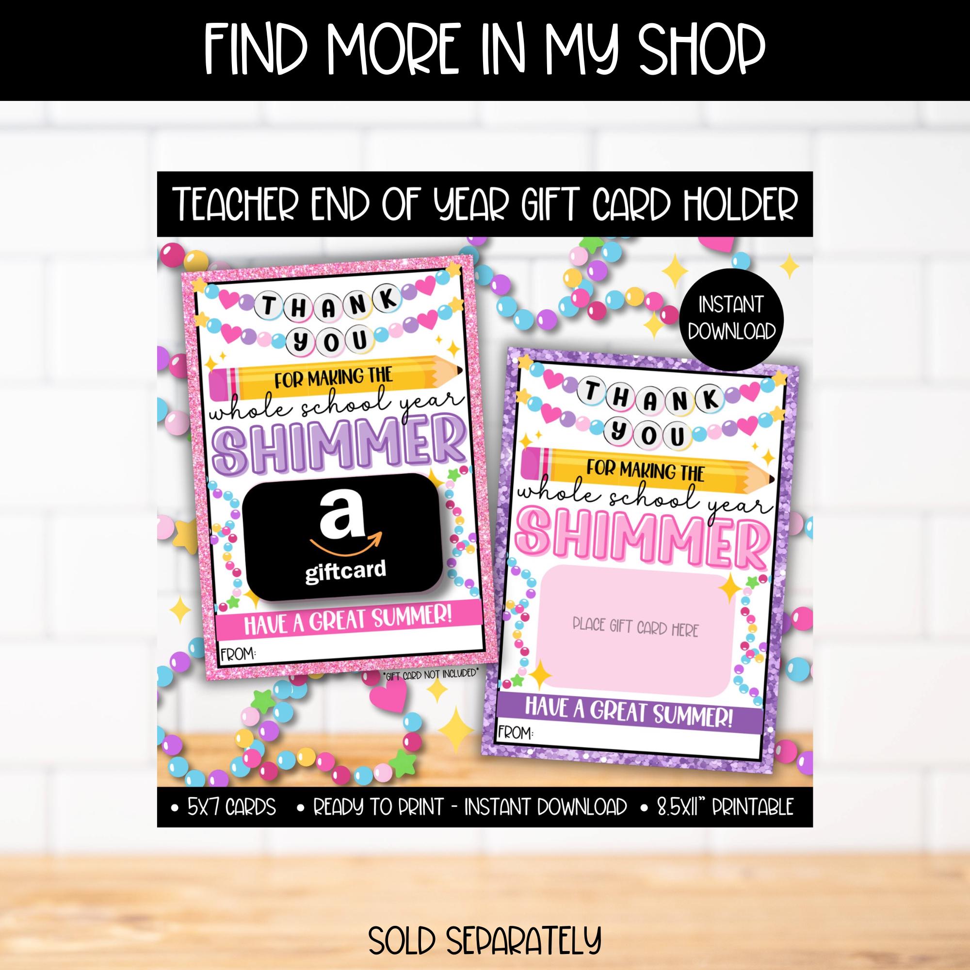 End of Year Teacher Staff Appreciation Apple Gift Tag, Last Day School ...