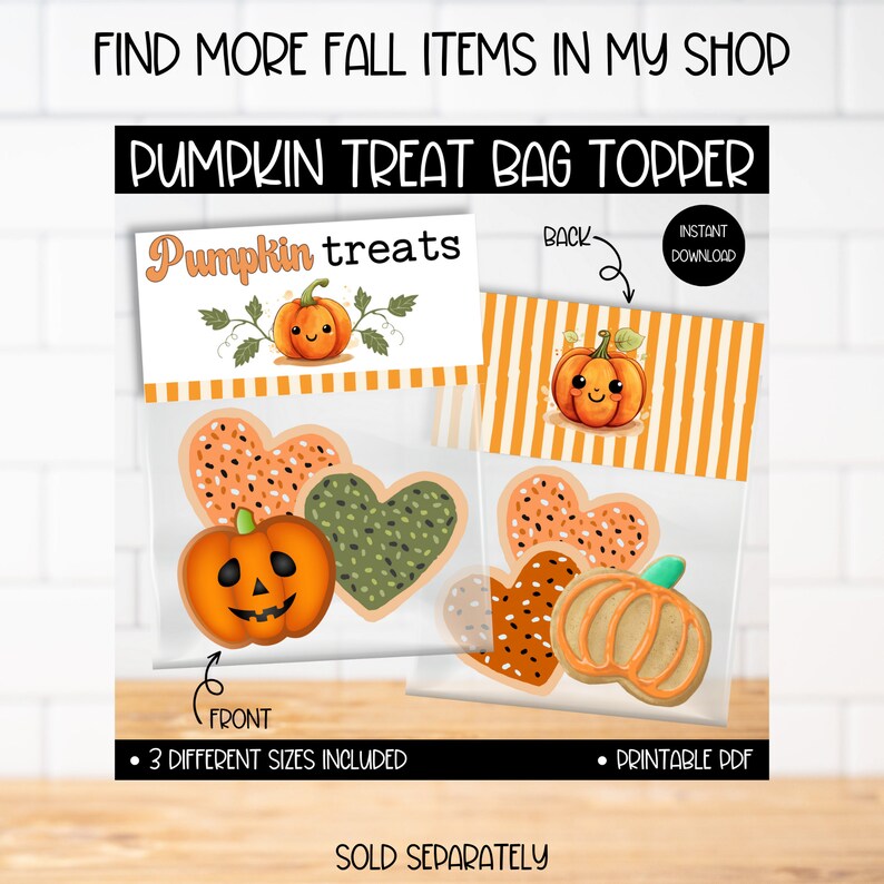 Halloween Boo Treat Bag Topper for Class Party, Halloween Cookies Treat ...