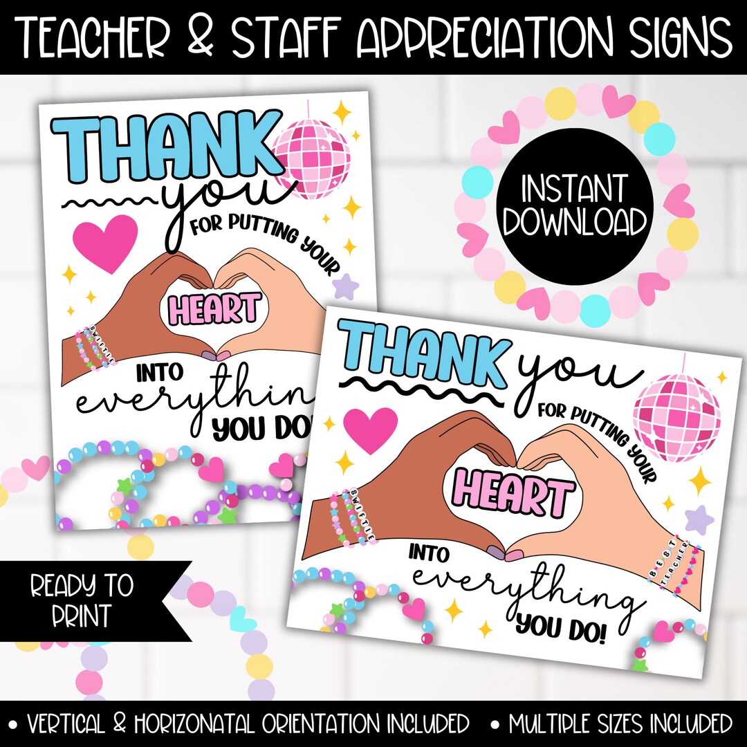 Teacher Staff Appreciation Week Coffee Salad Lunch Bar Sign Poster ...