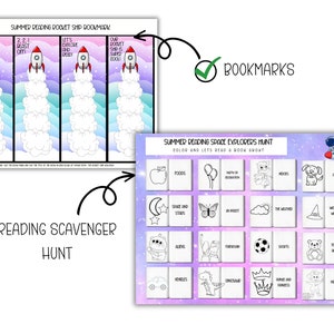 Outer Space Summer Reading Charts for Kids | Reading Reward Chart ...