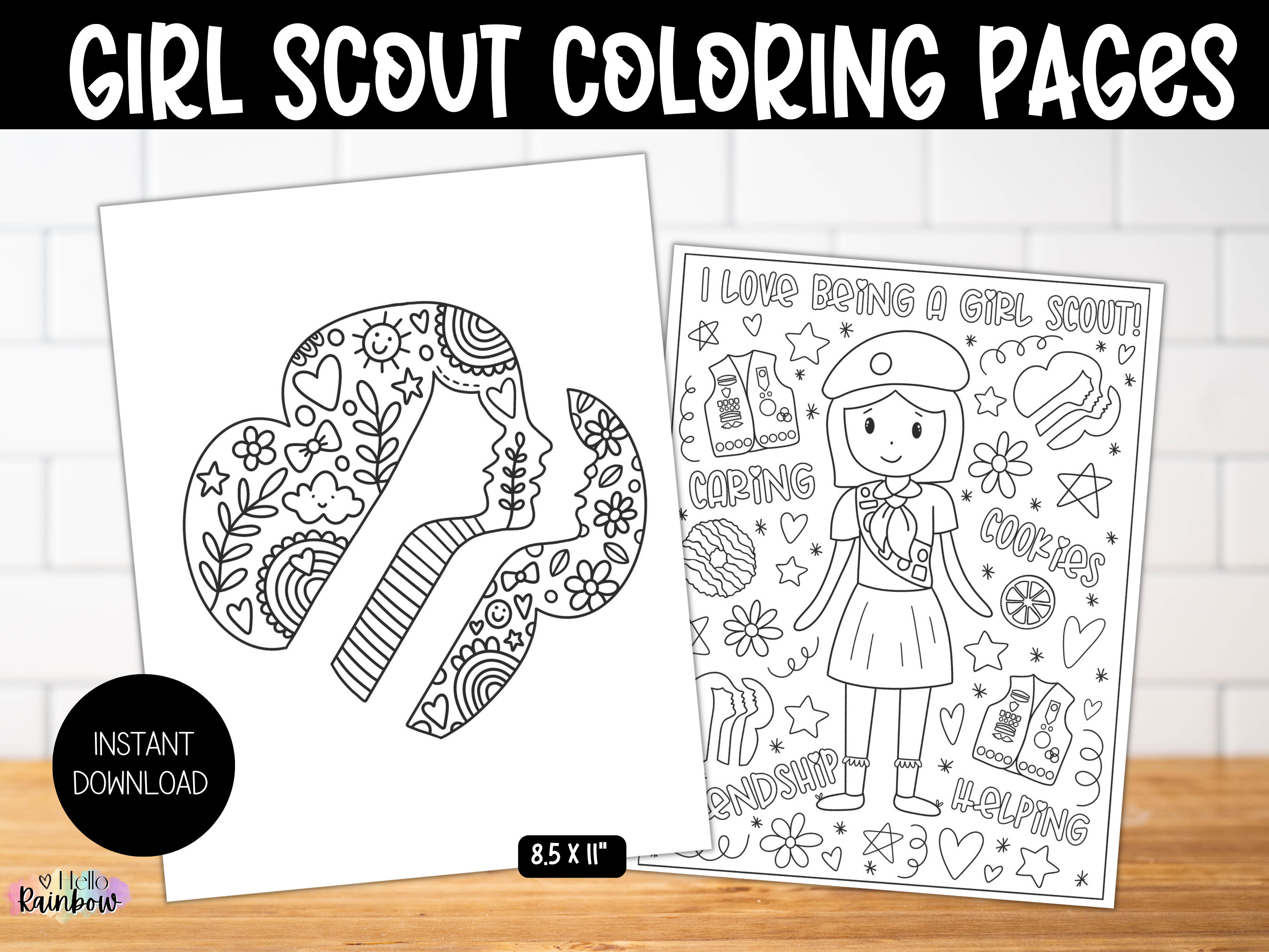 Girl Scout Coloring Sheets
