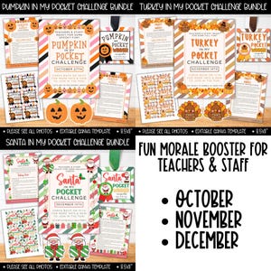 Thanksgiving Staff Team Building Games Bundle, Morale Boost Fall ...