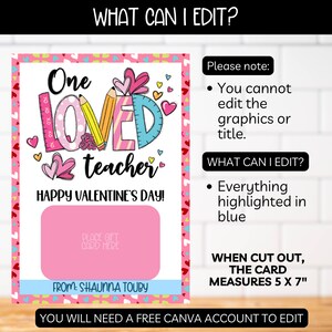 Teacher Valentine's Day Gift Card Holder, Teacher Appreciation Coffee ...