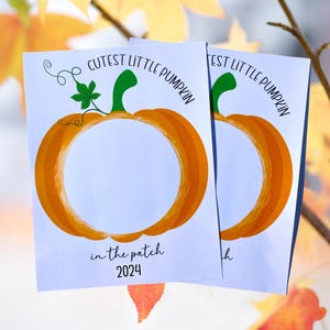2024 Halloween Pumpkin Handprint Footprint Toddler Baby Printable Art ...