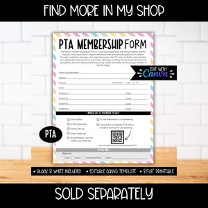 Editable Meet the PTA PTO Board Bulletin Board Poster Flyer, School Volunteer Officers ...