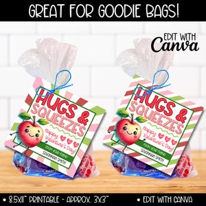 Valentine's Day Applesauce Cards, Valentine Apple Sauce Pouch Class ...