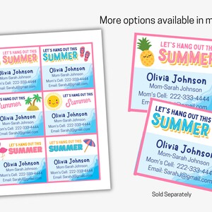 Editable Playdate Calling Card for Kid Printable | Summer Play Date ...