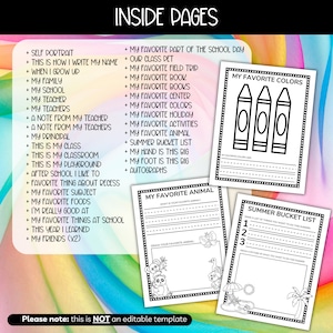 Preschool End of Year Memory Book Printable, TK Pre-k VPK Headstart ...