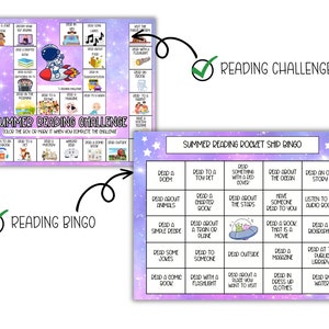 Outer Space Summer Reading Charts for Kids | Reading Reward Chart ...