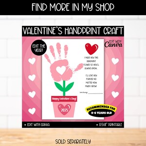 Baby's First Valentine's Day Footprint Crafts, Baby Toddler Teddy Bear ...