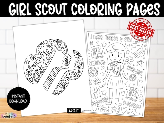 Girl Scout Cookies Coloring Pages