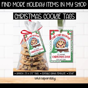 School Bus Driver Christmas Gift Tag Card, Editable Busdriver Holiday ...