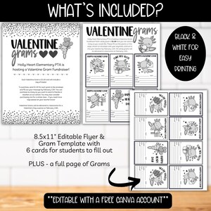 Valentine's Day Candy Lollipop Gram Tag Printable PTA PTO School ...