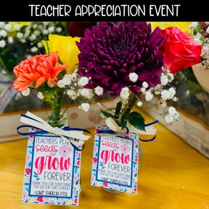Teacher Appreciation Week Day Gifts, Teachers Plant Seeds Grow Forever ...