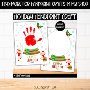 Christmas Holiday Winter Mitten Handprint Poem Toddler Baby Printable ...