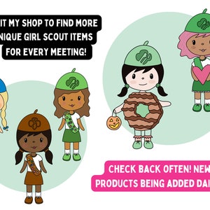 How to Draw Girl Scout Girl Scout Troop Daisy Brownie Junior - Etsy