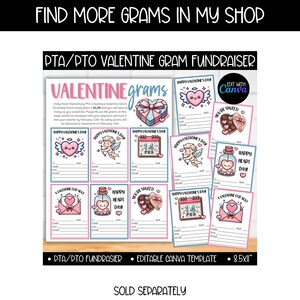 Valentine's Day Coloring Candy Gram Fundraiser Flyer Forms Tag Template ...