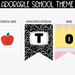 Printable Back to School Banner Prop, First Day of School Pennant ...