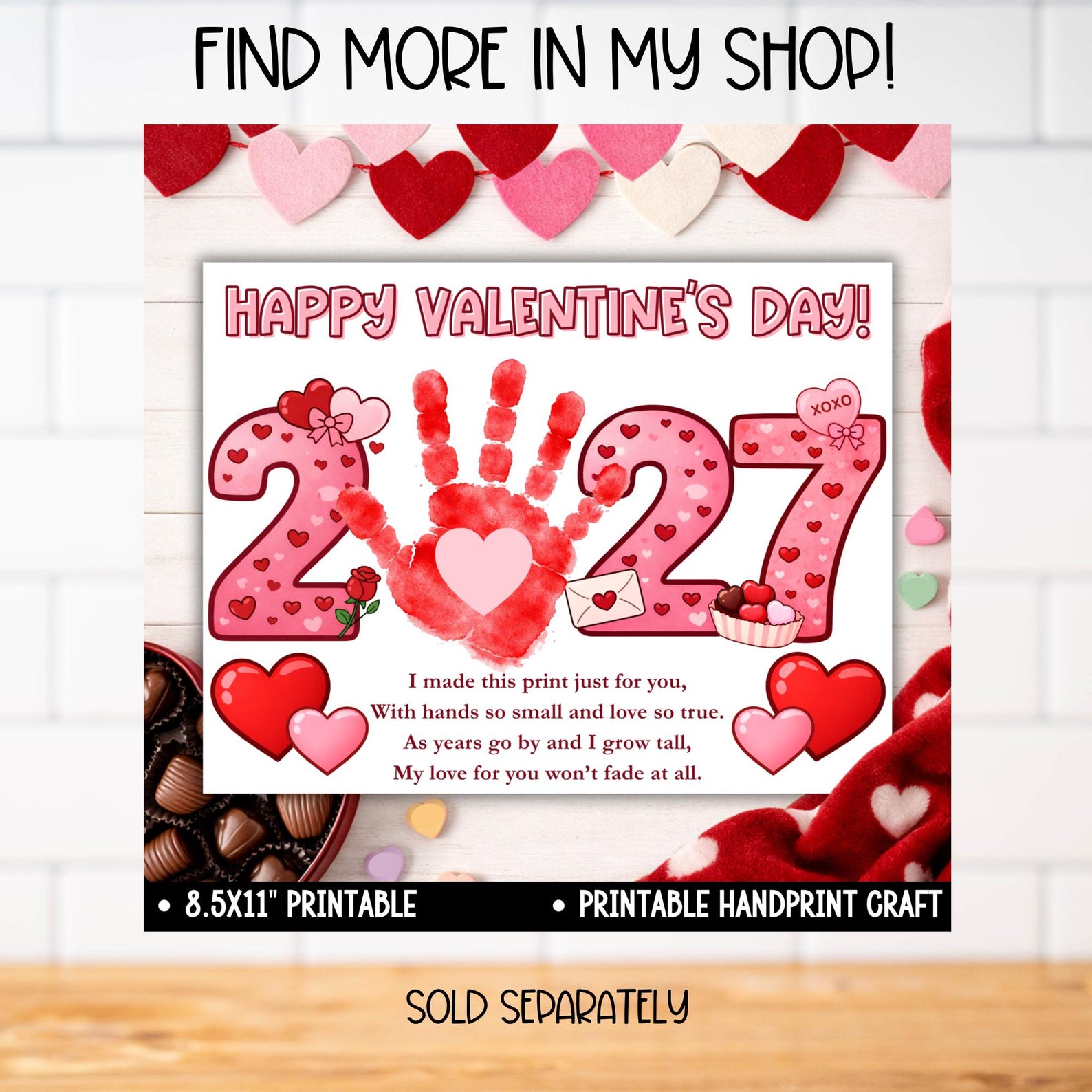 Valentine's Day Ring Pop Gram School Fundraiser Gift Tag Flyer ...