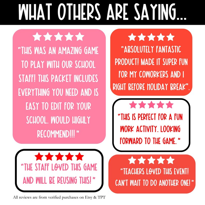 Valentine's Teacher Work Office Game Printable, Staff Morale Booster ...