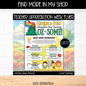 Bloom Flower Teacher Staff Appreciation Week Snack Sunshine Cart Sign ...