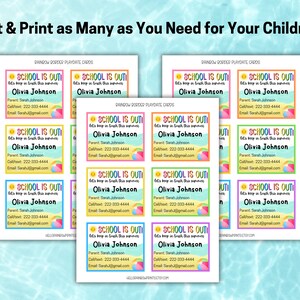 Editable Playdate Calling Card for Kid Printable | Summer Play Date ...