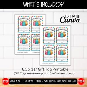 Back to School Backpack Blessing Tag Cards, Sunday School Christian ...