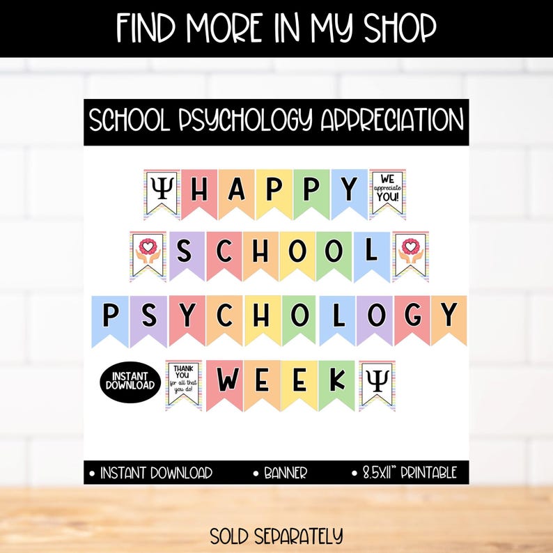 School Psychology Appreciation Week Gift Tags Bundle, School ...