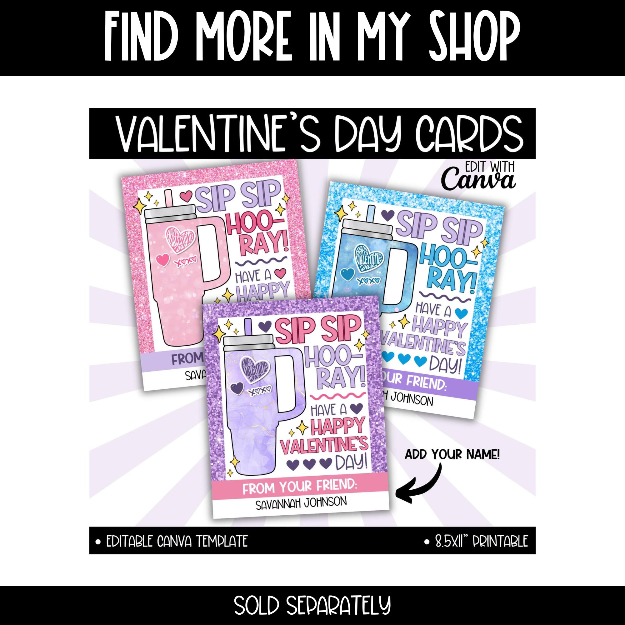 Valentine's Day Ring Pop Gram School Fundraiser Gift Tag Flyer ...