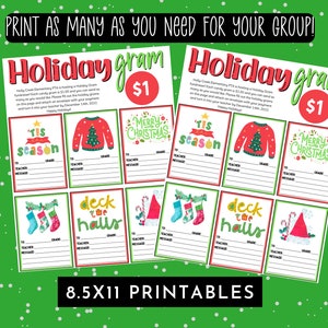 PTA PTO Candy Gram | Christmas Gram | Holiday Gram | Candy Cane Gram ...