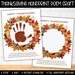 Thanksgiving Turkey Fall Poem Handprint Footprint Printable Art ...