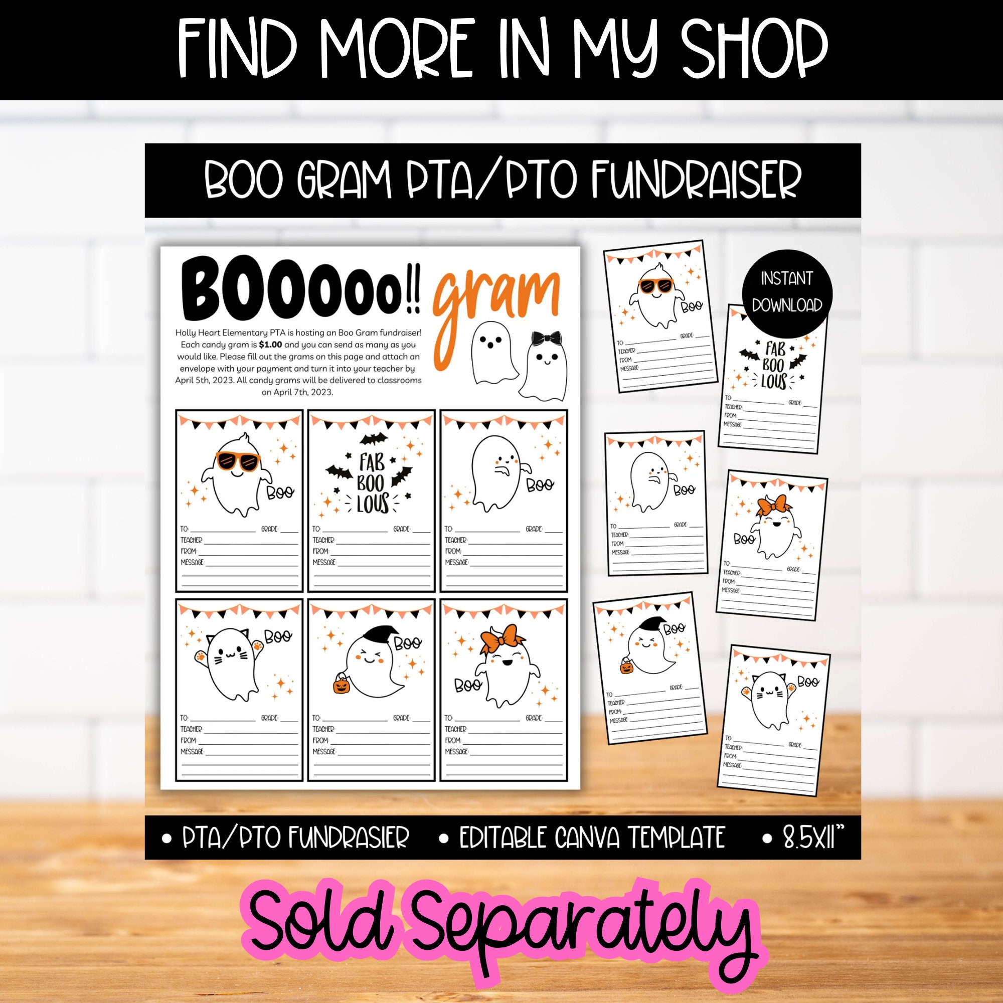 PTA PTO Monthly Newsletter Flyer Bundle Canva Template, Pta Pto School ...