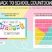 First Day of School Countdown | 1st Day Back to School Printable ...