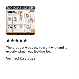 PTA PTO Halloween Boo Gram Fundraiser Flyer Canva Template, Boo Grams ...