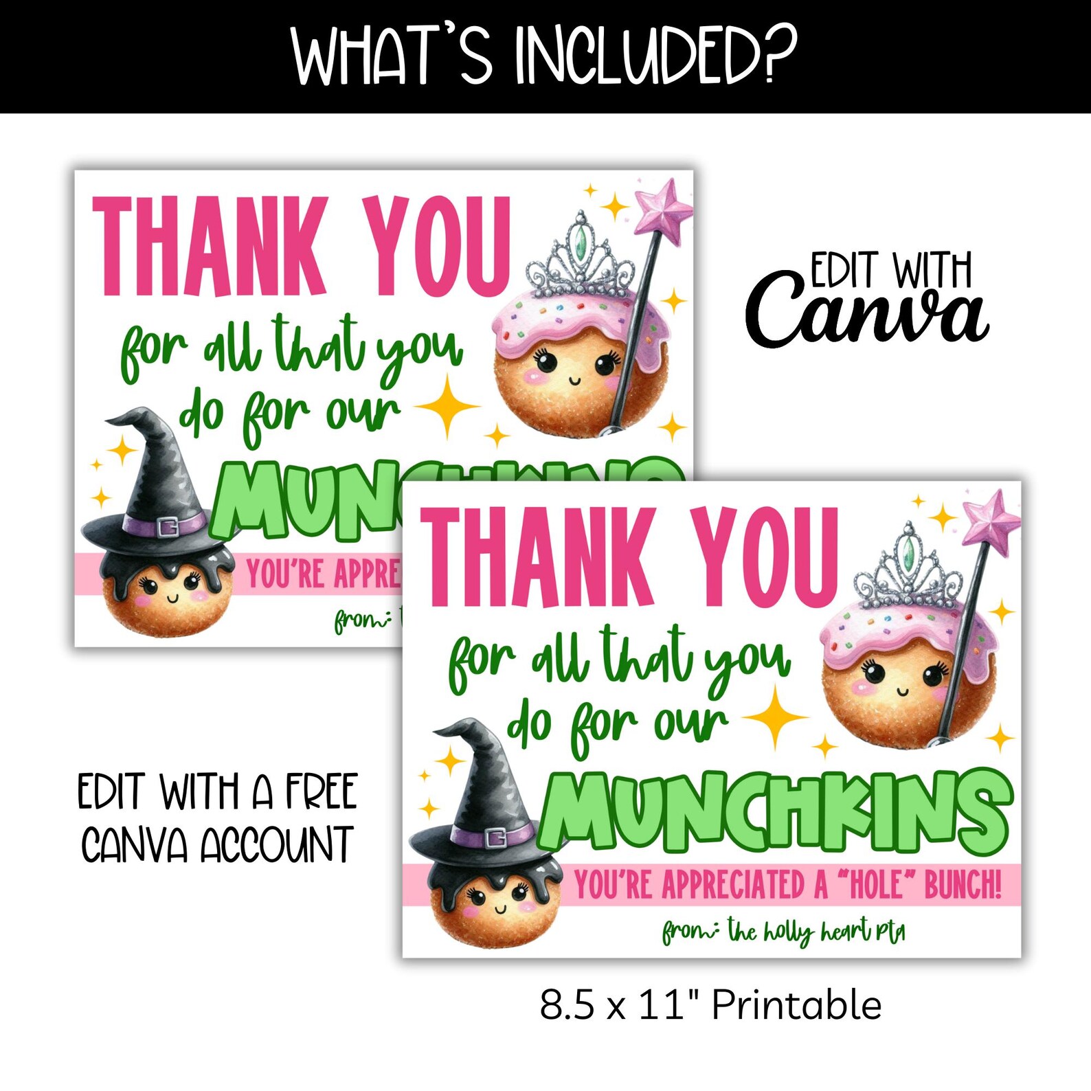 Wicked Teacher Staff Appreciation Week Munchkin Donuts Sign, Wizard of ...