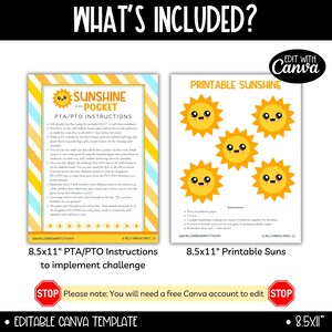 Sunsational Sunshine in My Pocket Teacher Appreciation Game Flyer ...