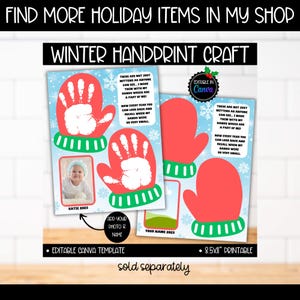 2025 Christmas Gingerbread Poem Handprint Craft, Cutest Cookie in the ...