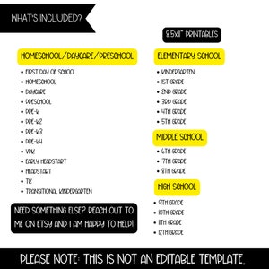 2024-2025 First Day of School DIY Flag, Cute Pencil Printable Pennant ...