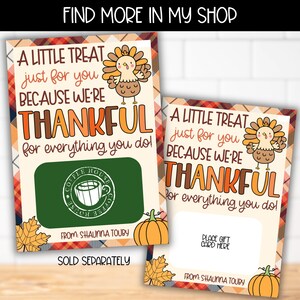 Thanksgiving Teacher Personalized Gift Card Holder, Thanks Giving ...