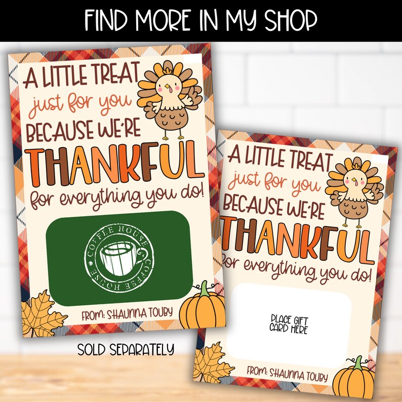 Thanksgiving Teacher Personalized Gift Card Holder, Thanks Giving ...