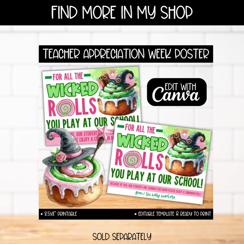Wicked Teacher Appreciation Week Theme Cupcake Toppers, Wizard of Oz ...