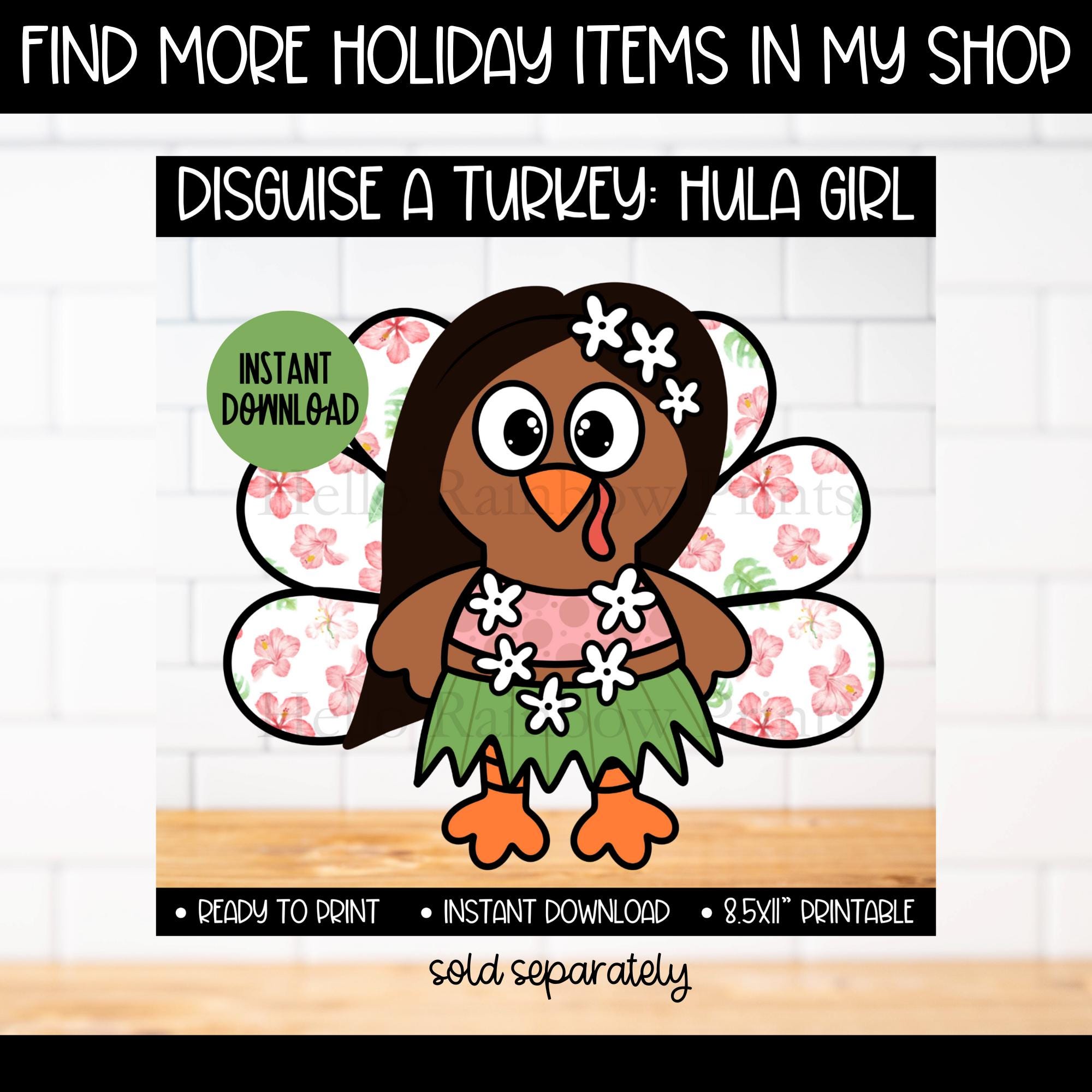 Blue Stanley Cup Turkey Disguise Printable Craft Kit, Coloring Turkey ...