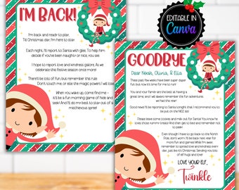 Magic Elf Hello & Goodbye Letters - Etsy