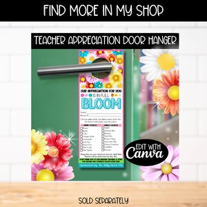 Flower Garden Teacher Staff Appreciation Student Coloring Activity ...