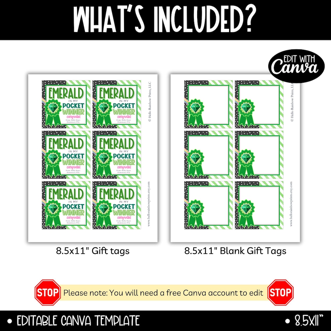 Wicked Theme Teacher Appreciation Game Flyer Bundle, Emerald in My ...