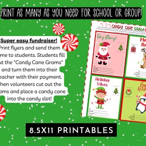 PTA PTO Candy Cane Holder Candy Gram | Christmas Gram | Holiday Gram ...